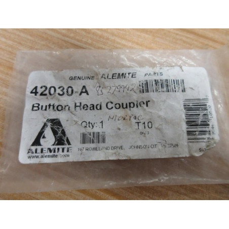 Alemite 42030-A Button Head Coupler 42030A