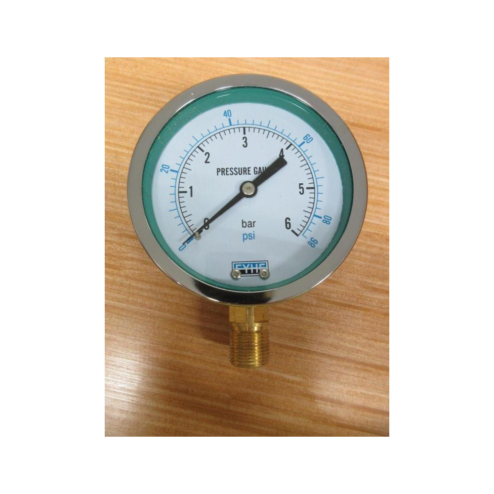FYHF 0-86 PSI 0-6 Bar EYHE Pressure Gauge