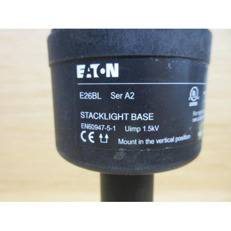Cutler Hammer E26BL Eaton Stack Light Base 7" Stem W Flange - New No Box