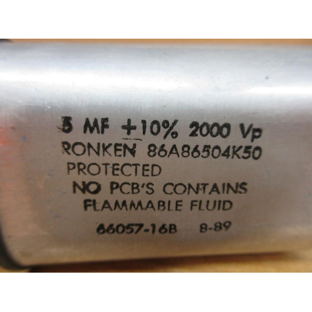 Ronken 86A86504K50 Capacitor - New No Box