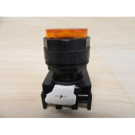 Eaton E22-TB9 Cutler Hammer Amber Push Button E22TB9 wMount - New No Box