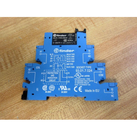 Finder 93.01.7.024 Relay Socket 93017024 W 34.51.7.024.0010 Relay - New ...