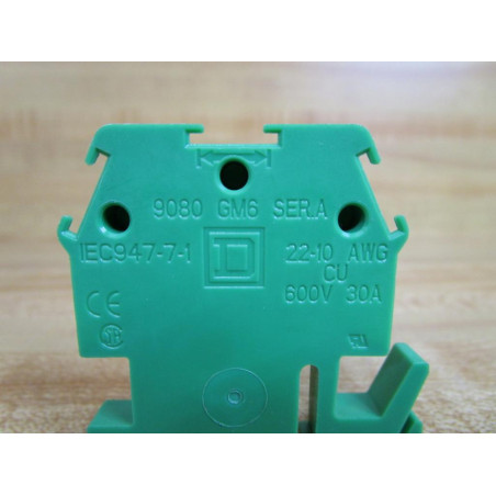 Square D 9080-GM6-GRN Terminal Block 9080 GM6 (Pack of 11) - New No Box