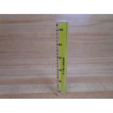 Brooks Tube 6-65 Flow Meter Tube 3-85 - New No Box