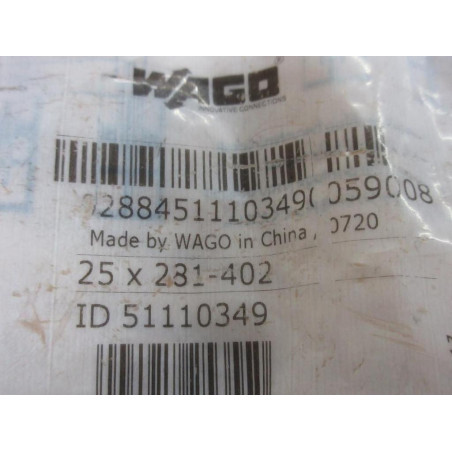Wago 281-402 51110349 Terminal Block Jumper 281 (Pack of 135) - New No Box