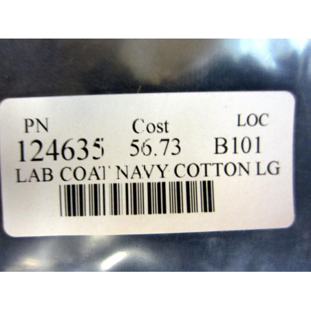 Westex Indura 124635 Navy Cotton Lab Coat 40" XL