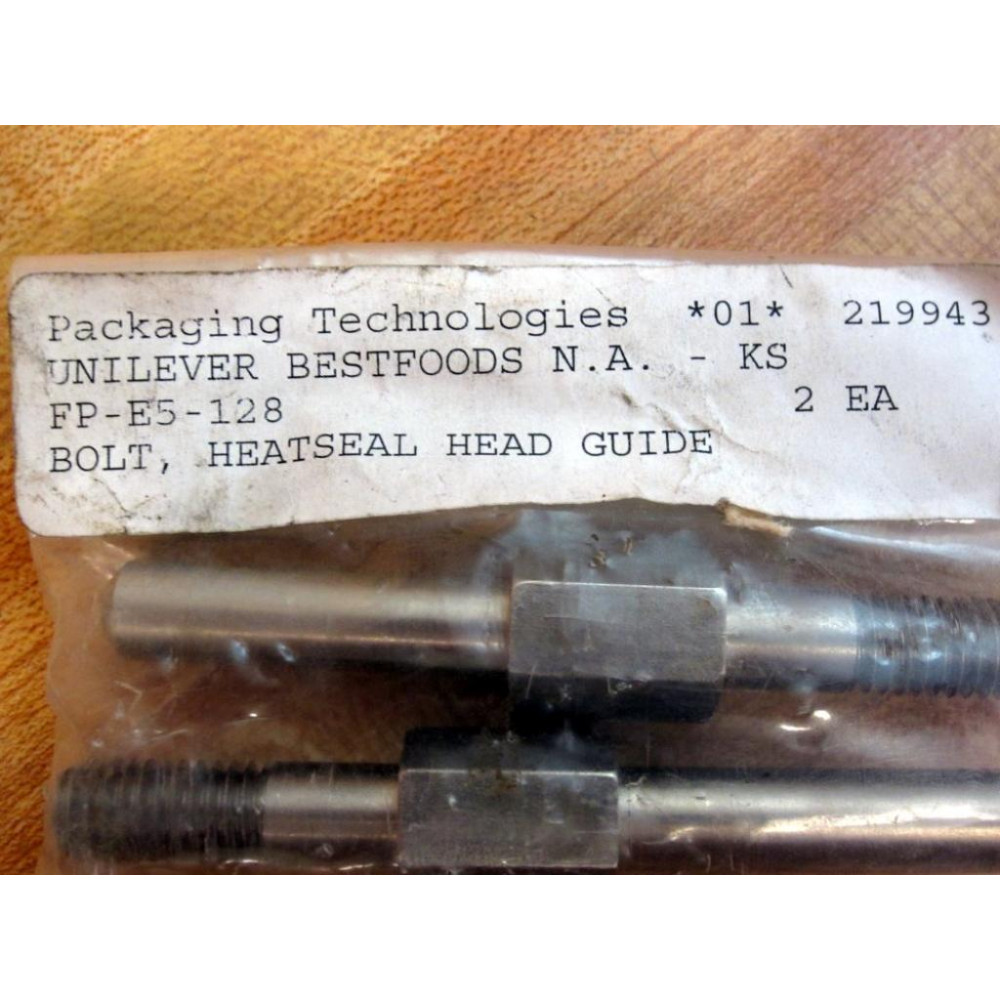 Packaging Technologies FP-E5-128 Heatseal Head Guide Bolt FPE5128 (Pack ...