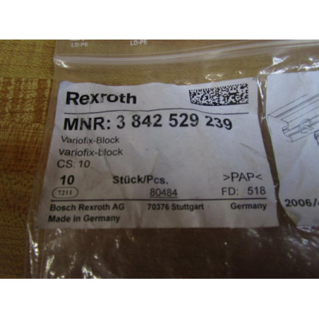 Rexroth Bosch 3 842 529 239 Variofix Panel Mounting Block (Pack of 10)