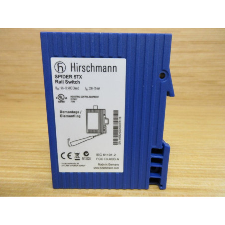 Hirschmann 5TX Spider Ethernet Rail Switch - New No Box
