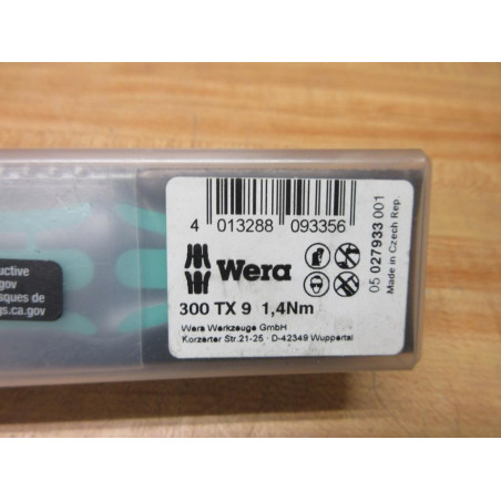 Wera 05027933001 Torque Indicator 300 TX 9