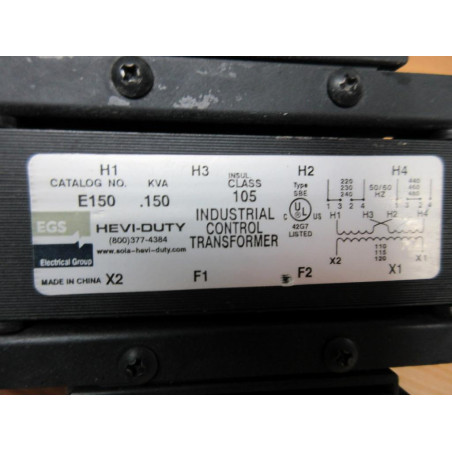 EGS Electrical E150 Industrial Control Transformer - New No Box