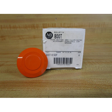 Allen Bradley 800T-N160F Orange Push Button Cap 800TN160F