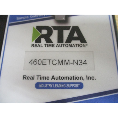 Real Time Automation 460ETCMM-N34 RTA Protocol Gateway - New No Box