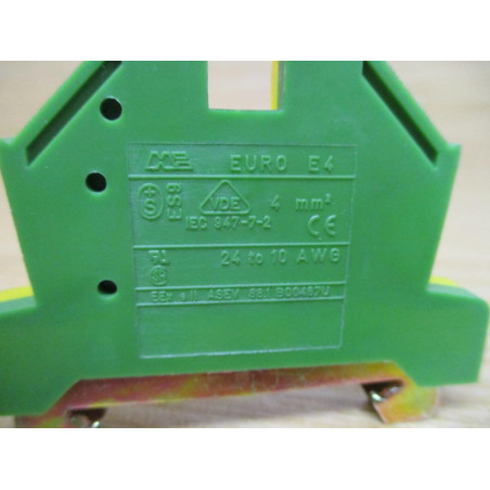 DINnectors DN-G10 Ground Terminal Block 43454 (Pack of 24)