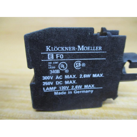 Moeller EF0 Lamp Socket Element 340B EFO (Pack of 5) - Used