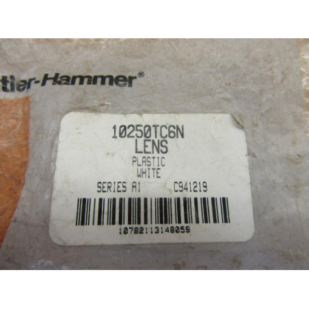 Cutler Hammer 10250TC6N Plastic Lens White (Pack of 2)