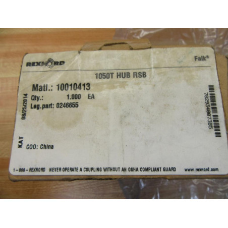 Rexnord 1050T HUB RSB Gear Coupling 1050THUBRSB