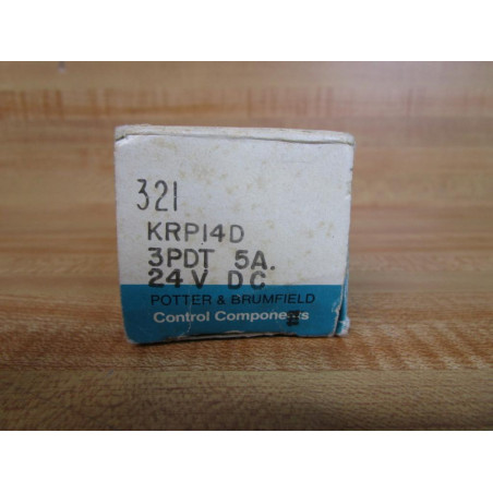 Potter & Brumfield KRP14D24V DC Relay KRP14D-24VDC