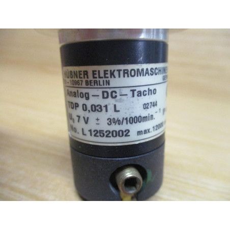 Baumer TDP 0,031L Hubner Tachogenerator TDP0031L WO 1 Brush Cap - New ...