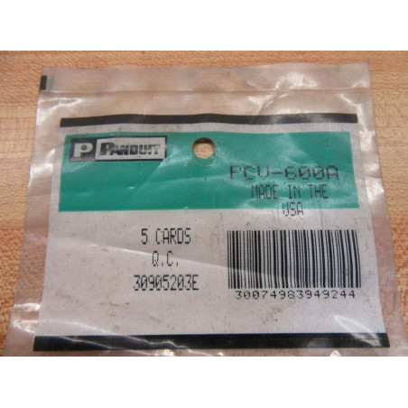 Panduit PCV-600A Voltage Marker Card PCV600A (Pack of 5)
