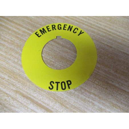 Allen Bradley 800T-X646EM Emergency Stop Legend Plate (Pack of 4) - New ...