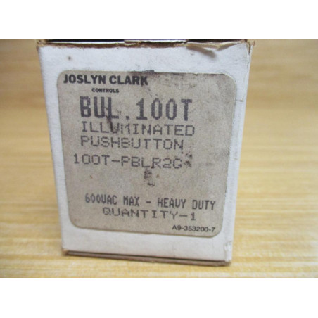 Joslyn Clark 100T-PBLR2G Illuminated Push Button 100TPBLR2G