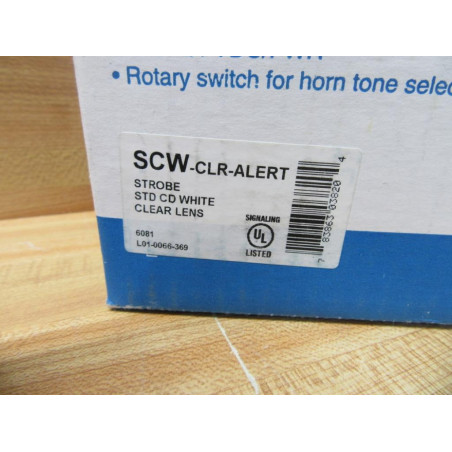 HoneywellSystem Sensor SCW-CLR-ALERT Spectra Alert Advance Strobe ...