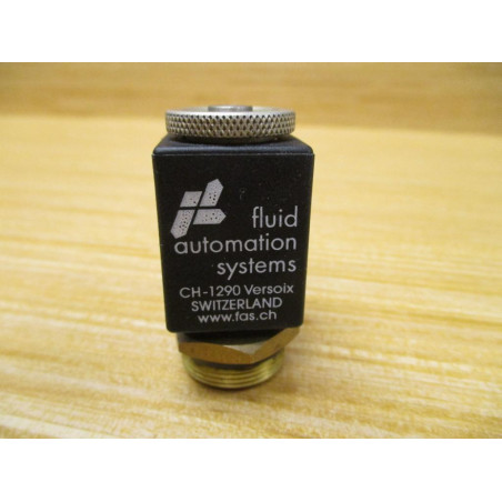 Fluid Automation Systems CH-1290 Solenoid Valve CH1290 24V Coil Only - Used