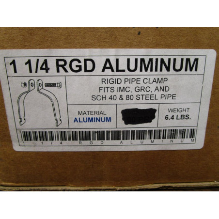Generic 1 14 RGD Aluminum Rigid Pipe Clamp 1-14" RGD (Pack of 85)