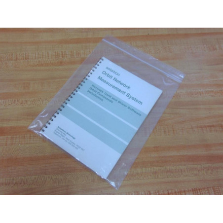 Solartron 5016207 Orbit Measurement System Manual - New No Box