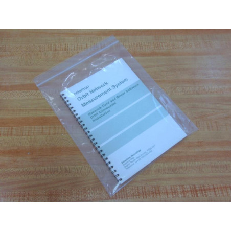 Solartron 5016207 Orbit Measurement System Manual - New No Box