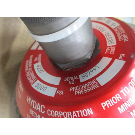 Hydac SB330-10A1122S-210C Bladder Accumulator 02054005 - Used