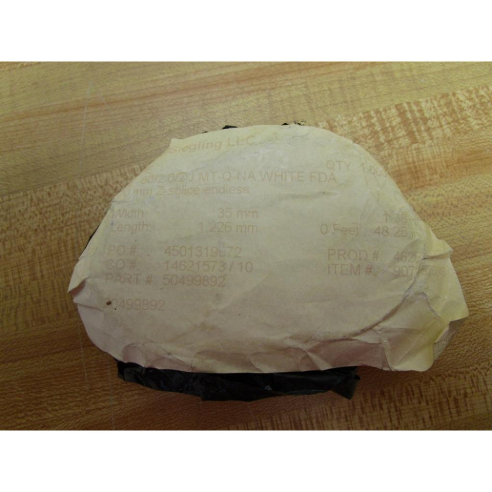 Forbo Siegling TE 802 02U MT-Q-NA White FDA Conveyor 1,226 mm - New No Box