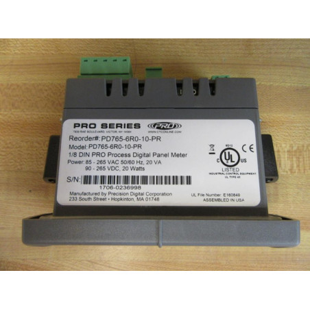 Precision Digital PD765-6R0-10-PR Panel Meter