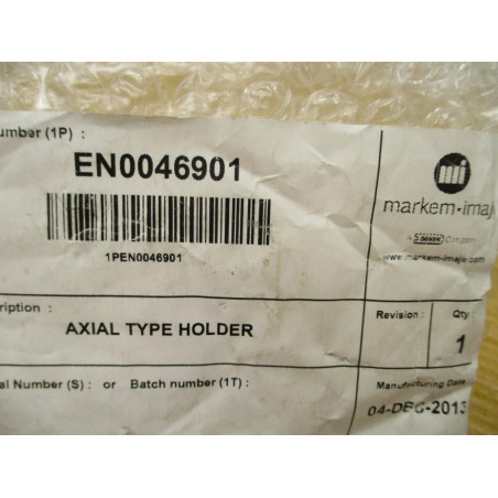 Markem-Imaje EN0046901 Axial Type Holder 0046901