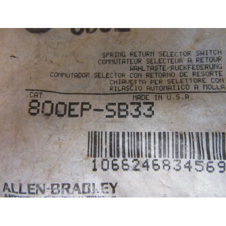 Allen Bradley 800EP-SB33 Selector Switch