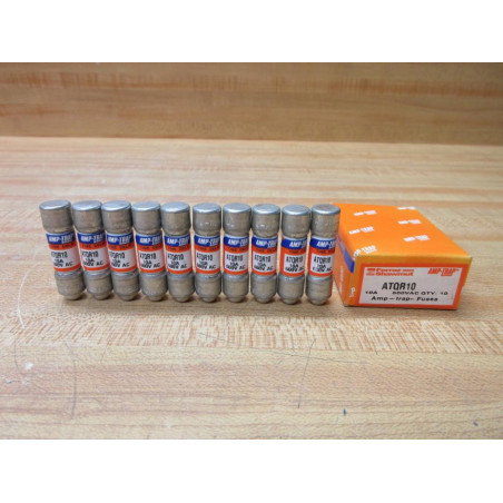 Gould Shawmut Ferraz ATQR10 Mersen Fuse Cross Ref 4ZCF7 (Pack of 10)