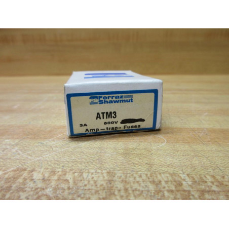 Gould Shawmut Ferraz ATM3 Mersen Fuse Cross Ref 4ZCH5 (Pack of 8)