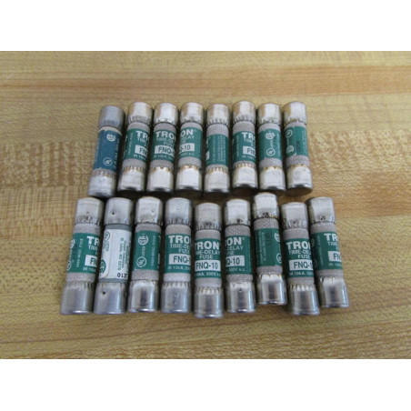 Buss FNQ-10 Bussmann Fuse Cross Ref 4XC59 Tested (Pack of 17) - New No Box
