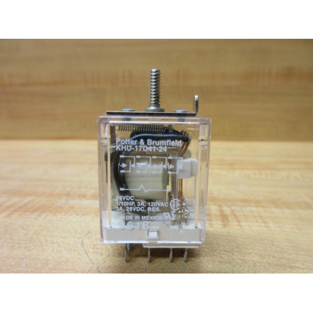 Potter & Brumfield KHU-17D41-24 Electromagnetic Relay KHU17D4124