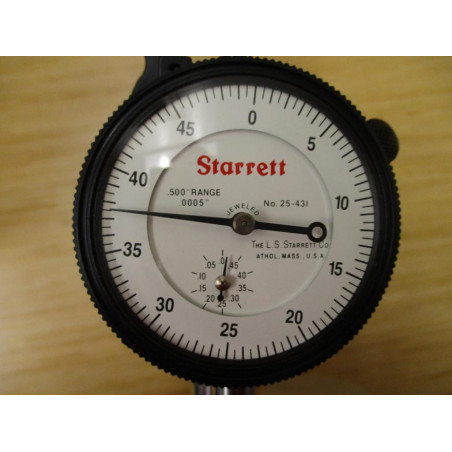 Starrett 25-431 Dial Indicator W Base 25431 - Used