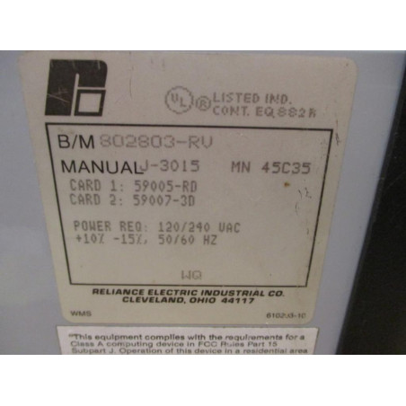 Reliance 45C35 AutoMate Autobus Interface 802803-RV - Used