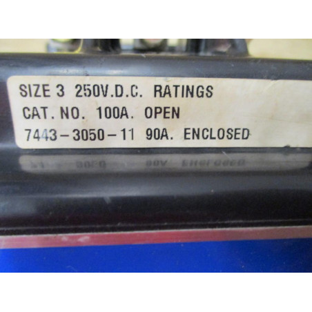 Joslyn Clark Ward Leonard 7443-3050-11 Contactor 23083-79-1 - Used