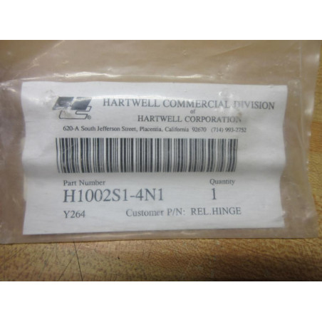 Hartwell H1002S1-4N1 Release Hinge Y264