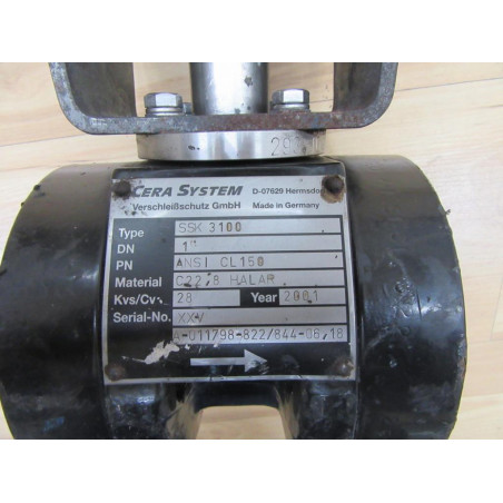 Cera System SSK 3100 Ball Valve SSK3100 ANSI CL150 - Used
