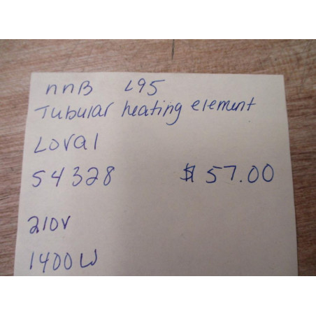 Loval 54328 Tubular Heating Element - New No Box