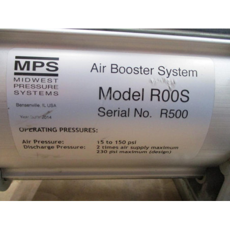 MPS R00S Air Booster System WO Gauge - Used