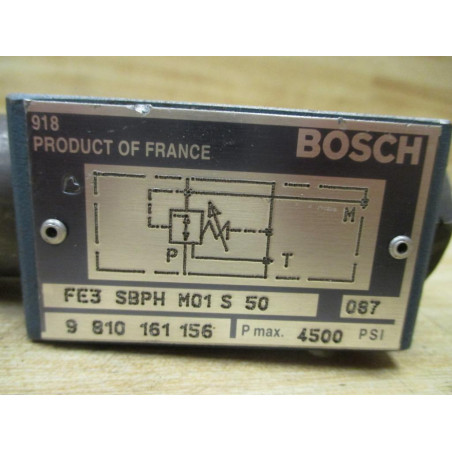Rexroth Bosch 9 810 161 156 Valve FE3 SB PH M01 S 50 - Used