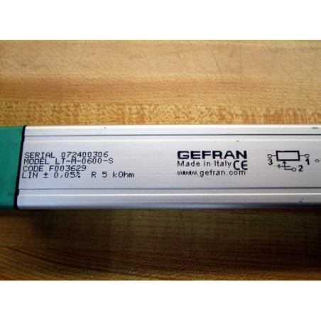 Gefran LT-M-0600-S Linear Transducer LTM0600S - Used