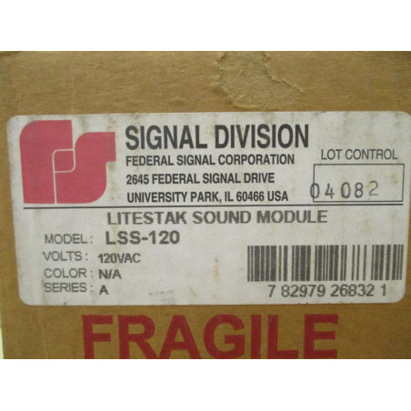 Federal Signal LSS-120 Litestack Sound Module LSS120